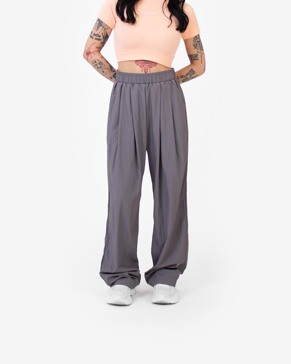 Wide Leg High Rise Pants